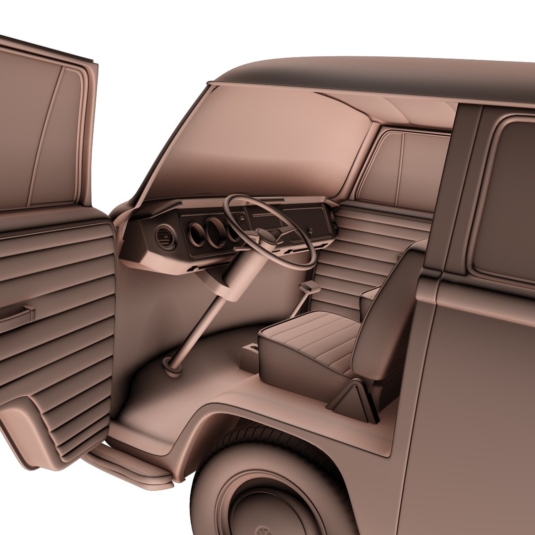 Volkswagen Microbus 3d Model