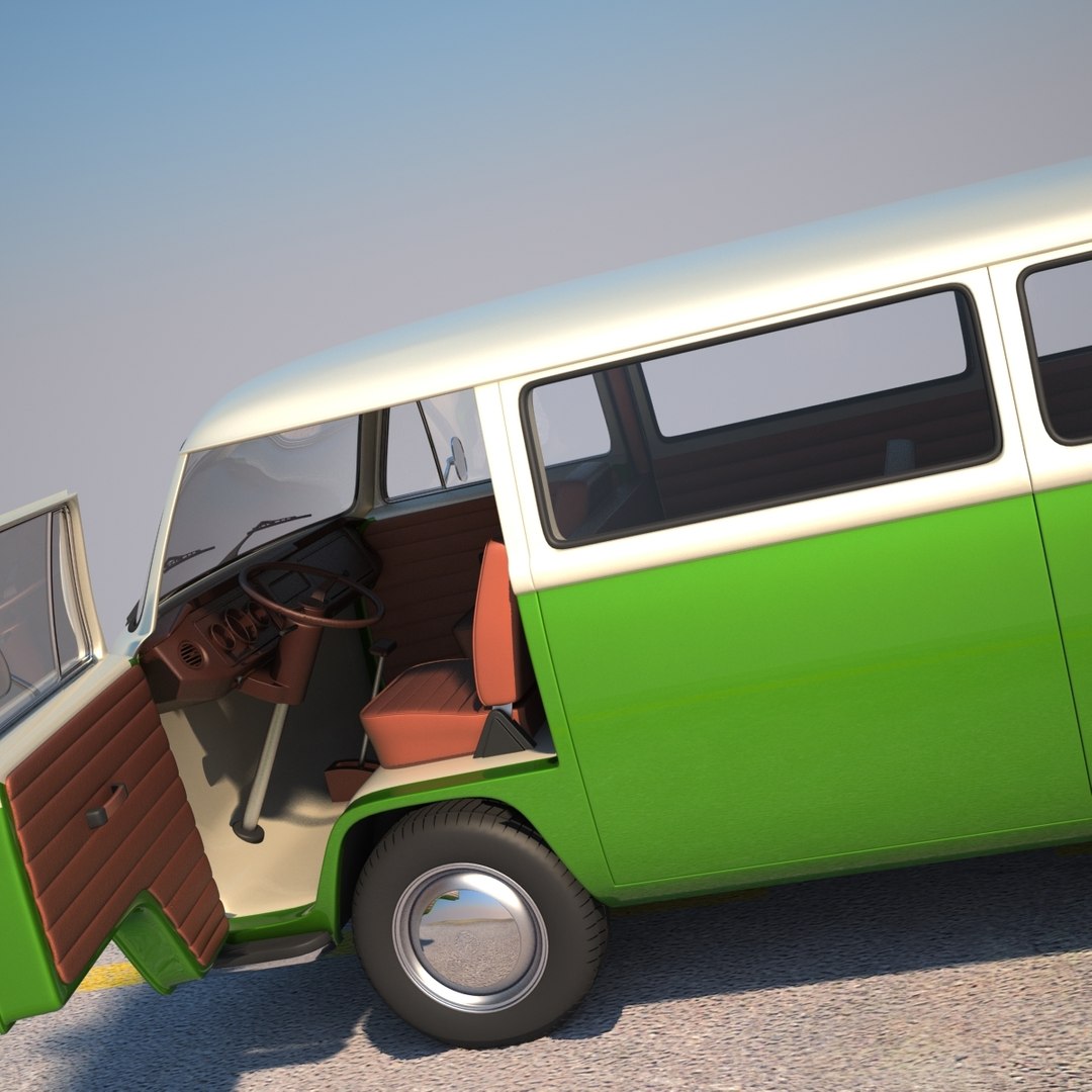Volkswagen Microbus 3d Model
