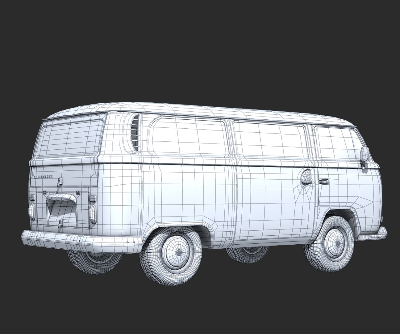 Volkswagen Microbus 3d Model