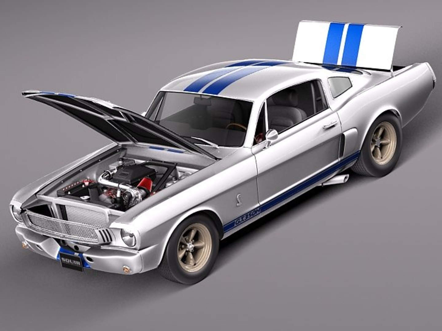 mustang gt350 gt350h g 3d 3ds