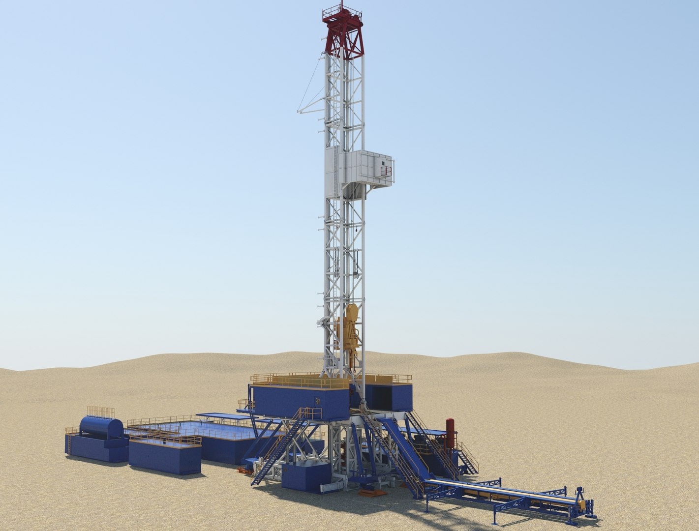 Drilling Rig 3d Model