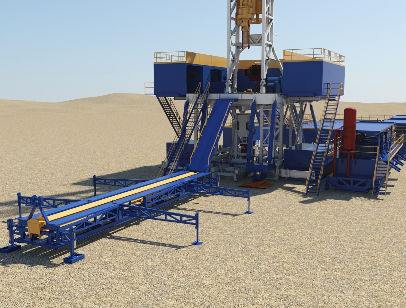 Drilling Rig 3d Model