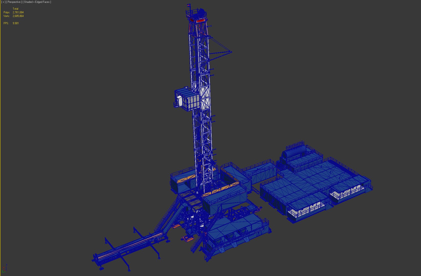 Drilling Rig 3d Model