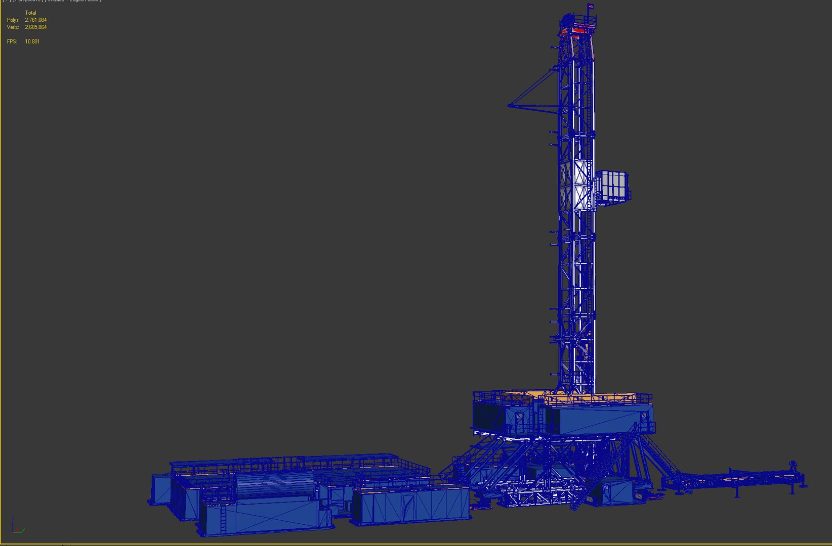 Drilling Rig 3d Model