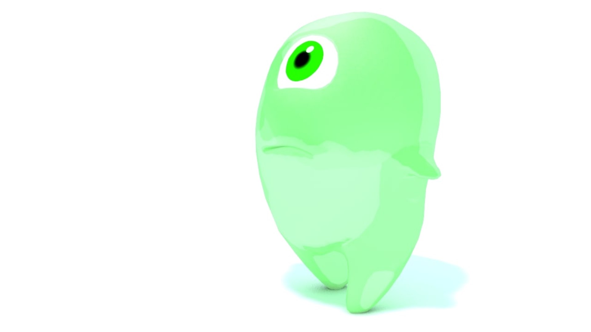 3d Max Mucus Cute Alien
