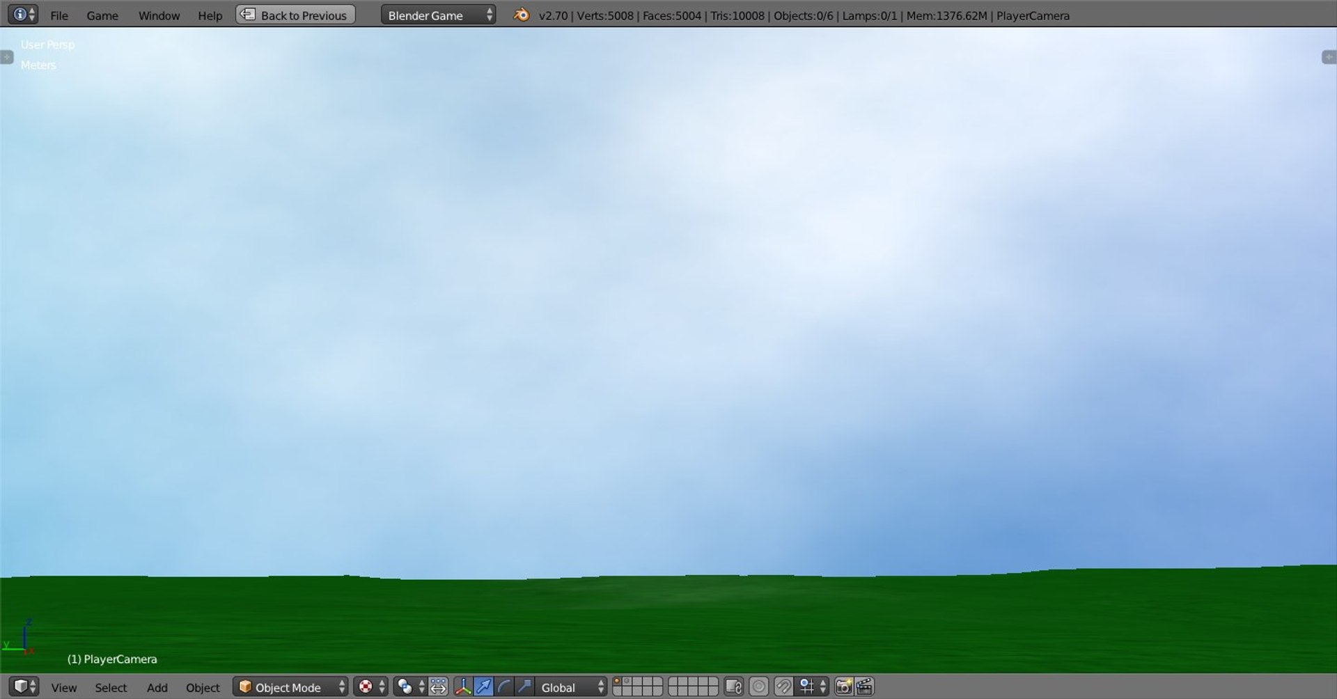 plains landscape 3d model