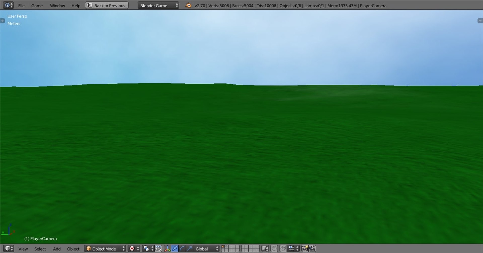 plains landscape 3d model