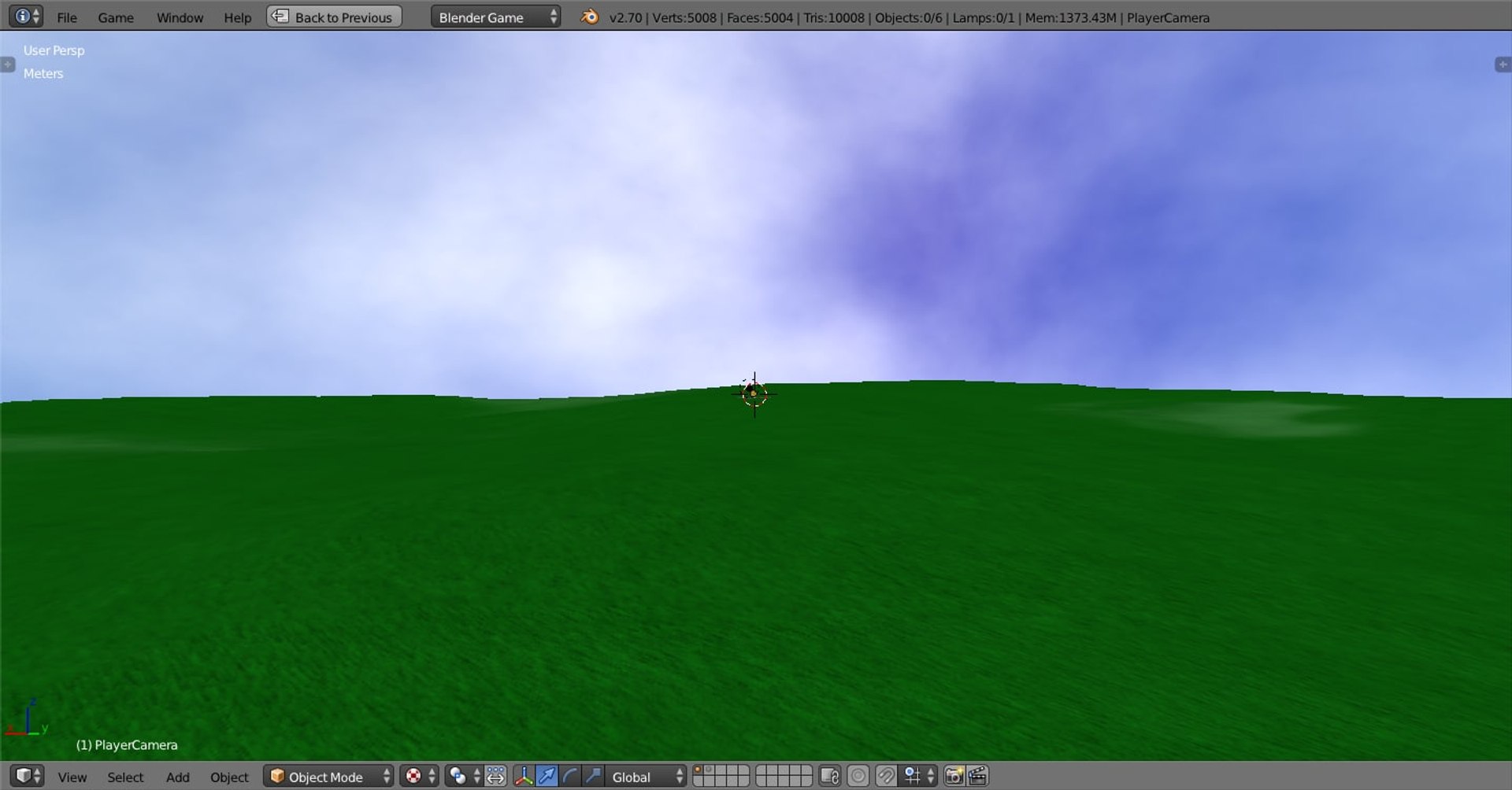 plains landscape 3d model