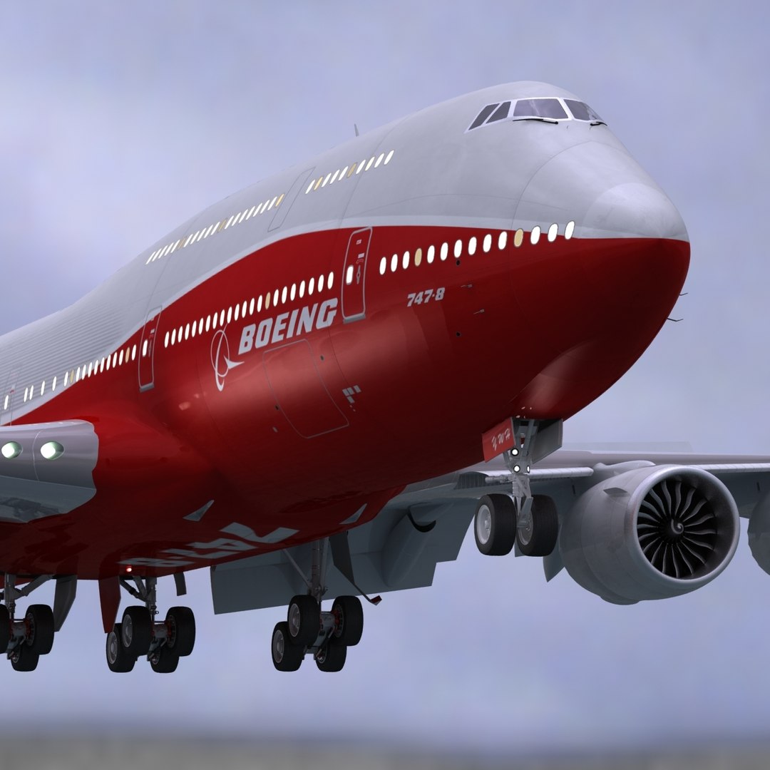 Boeing 747-8 3d Max