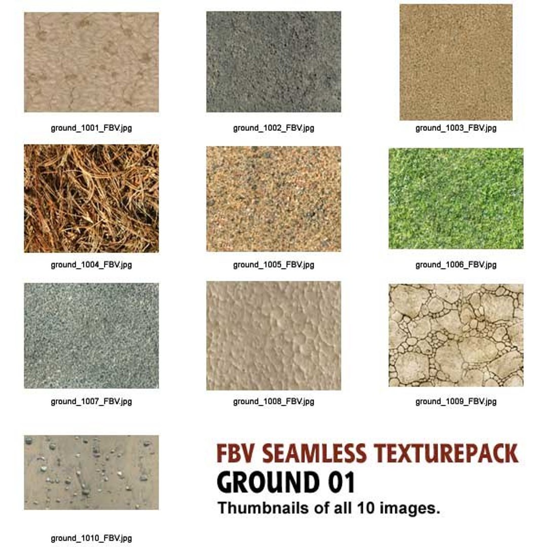 FBV_Ground01 Texture Pack Collection - TurboSquid 194567