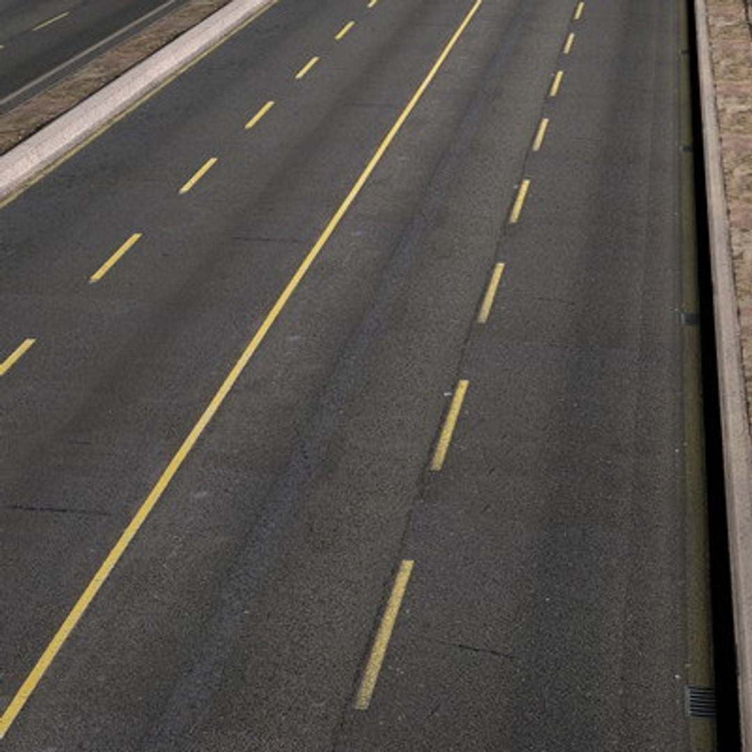 Highway Road 4 Lanes High Resolution - TurboSquid 252636