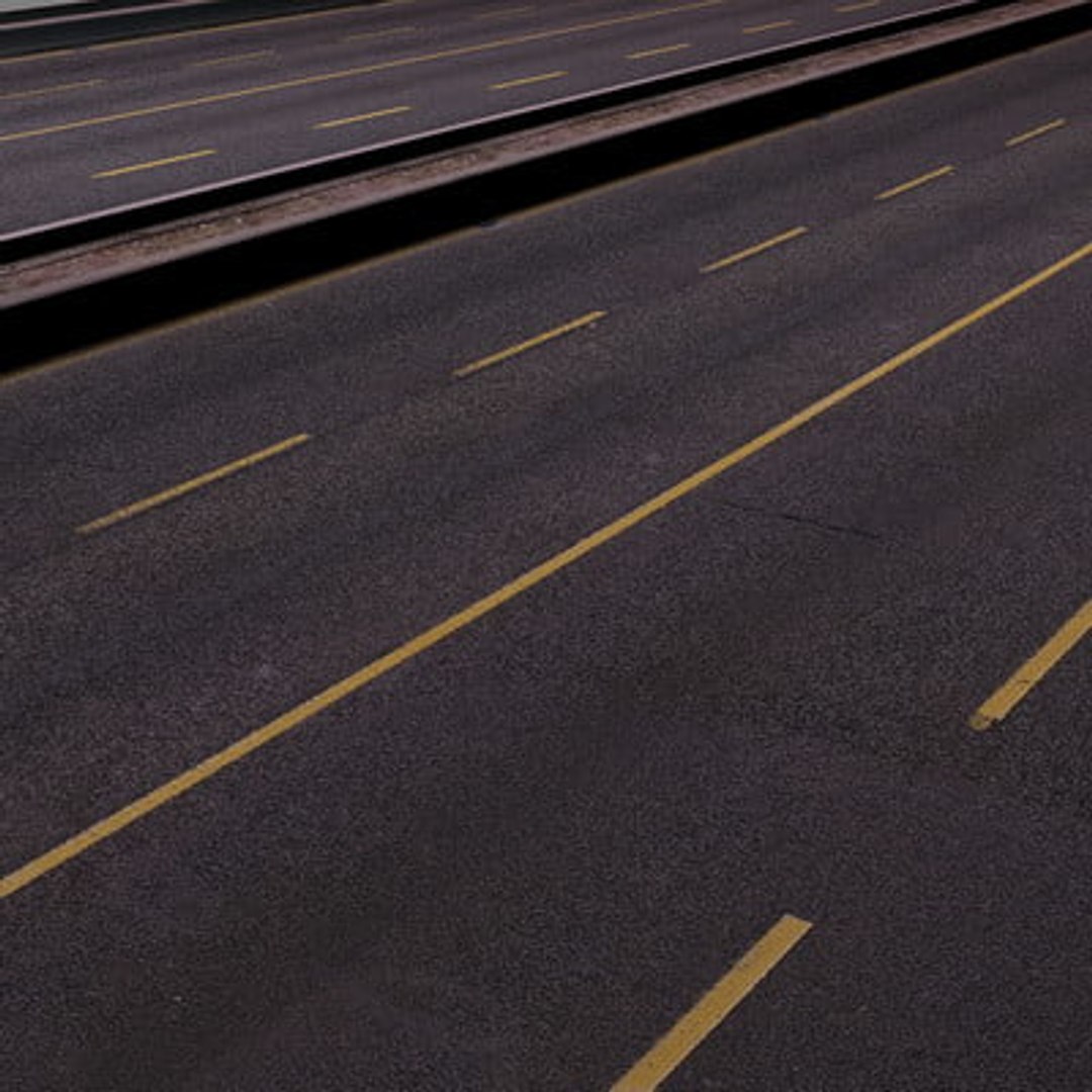 Highway Road 4 Lanes High Resolution - TurboSquid 252636
