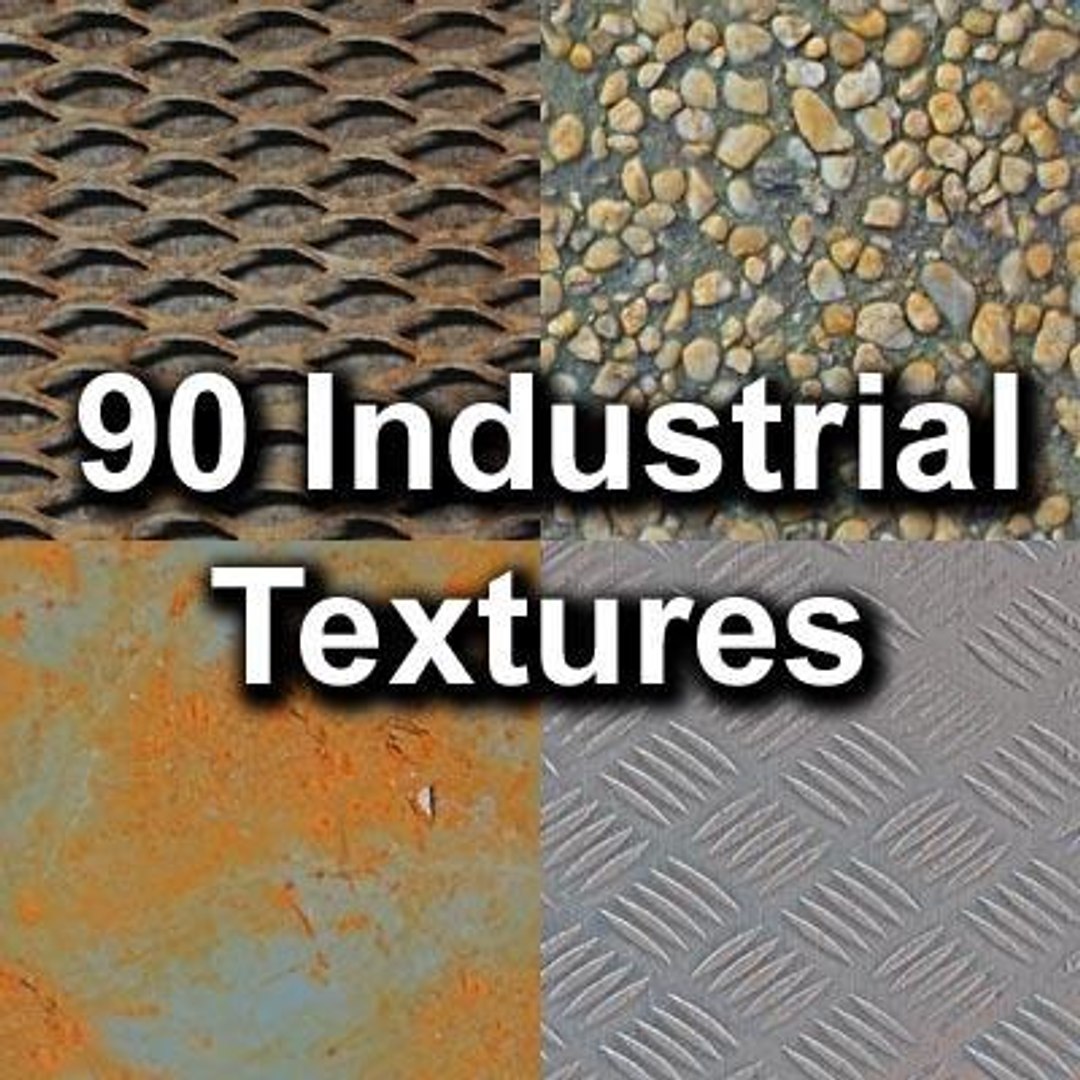 90 Industrial Textures Pack - TurboSquid 246539