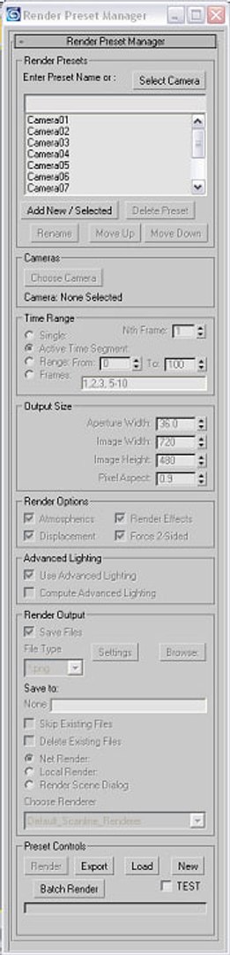 Render-preset-manager - TurboSquid 272211