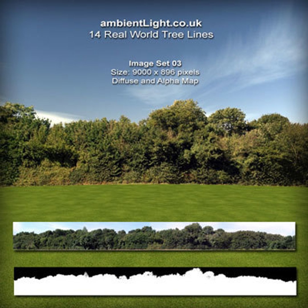 14 Real World Tree Lines - TurboSquid 278595