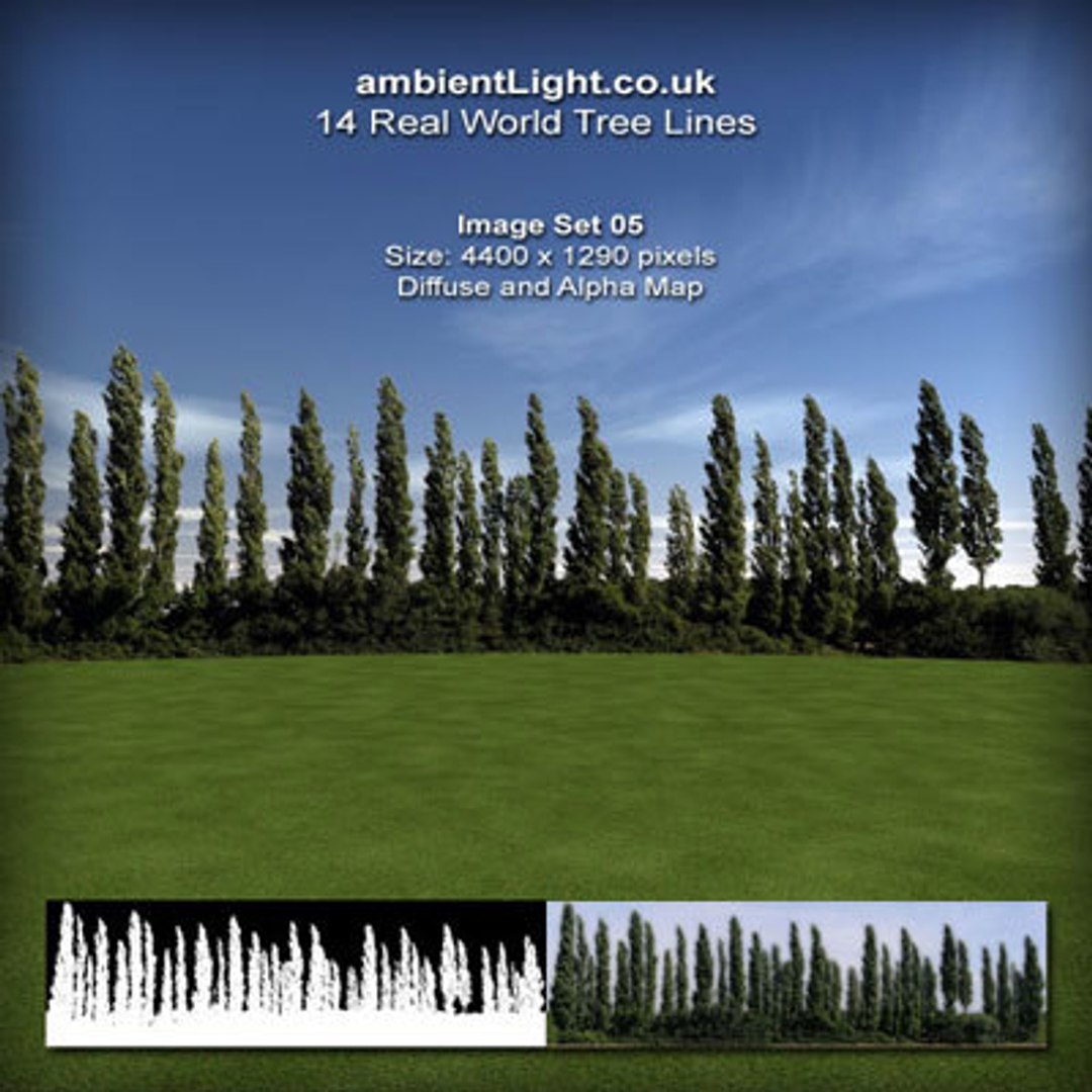 14 Real World Tree Lines - TurboSquid 278595