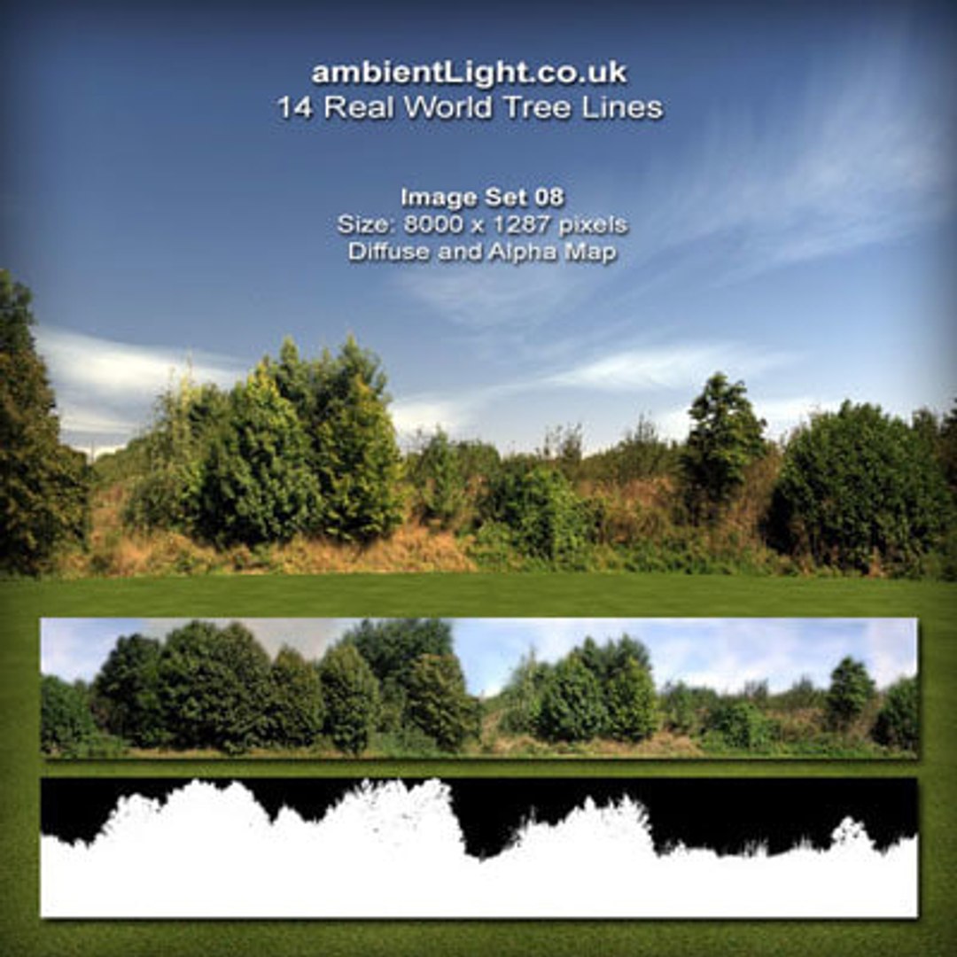 14 Real World Tree Lines - TurboSquid 278595