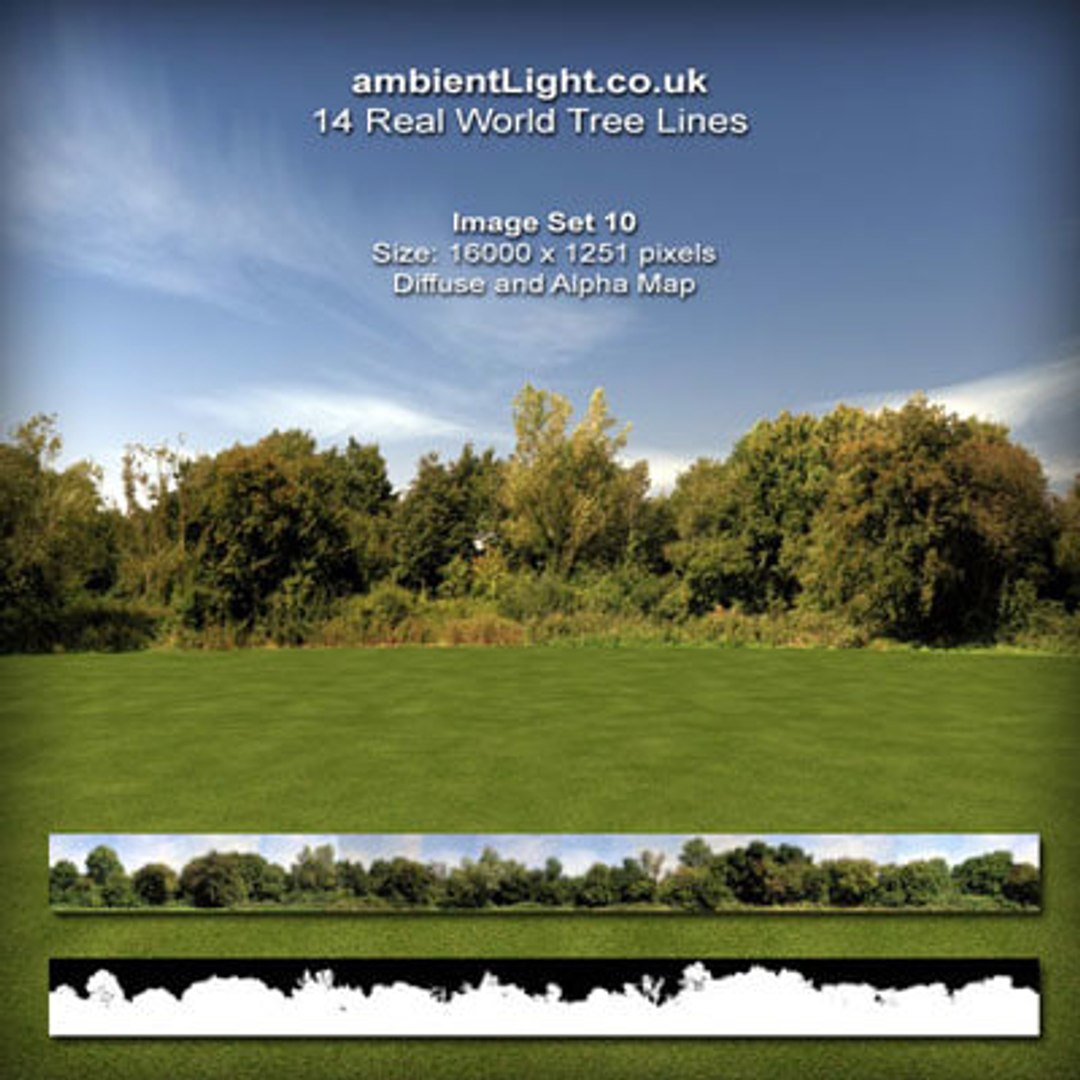 14 Real World Tree Lines - TurboSquid 278595
