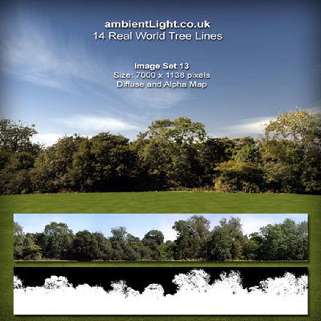 14 Real World Tree Lines - TurboSquid 278595
