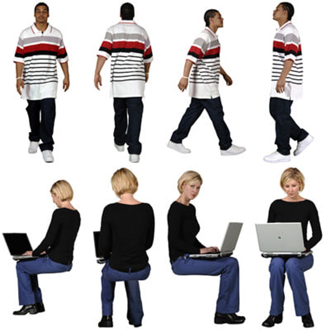 120 Casual People Textures - TurboSquid 319372