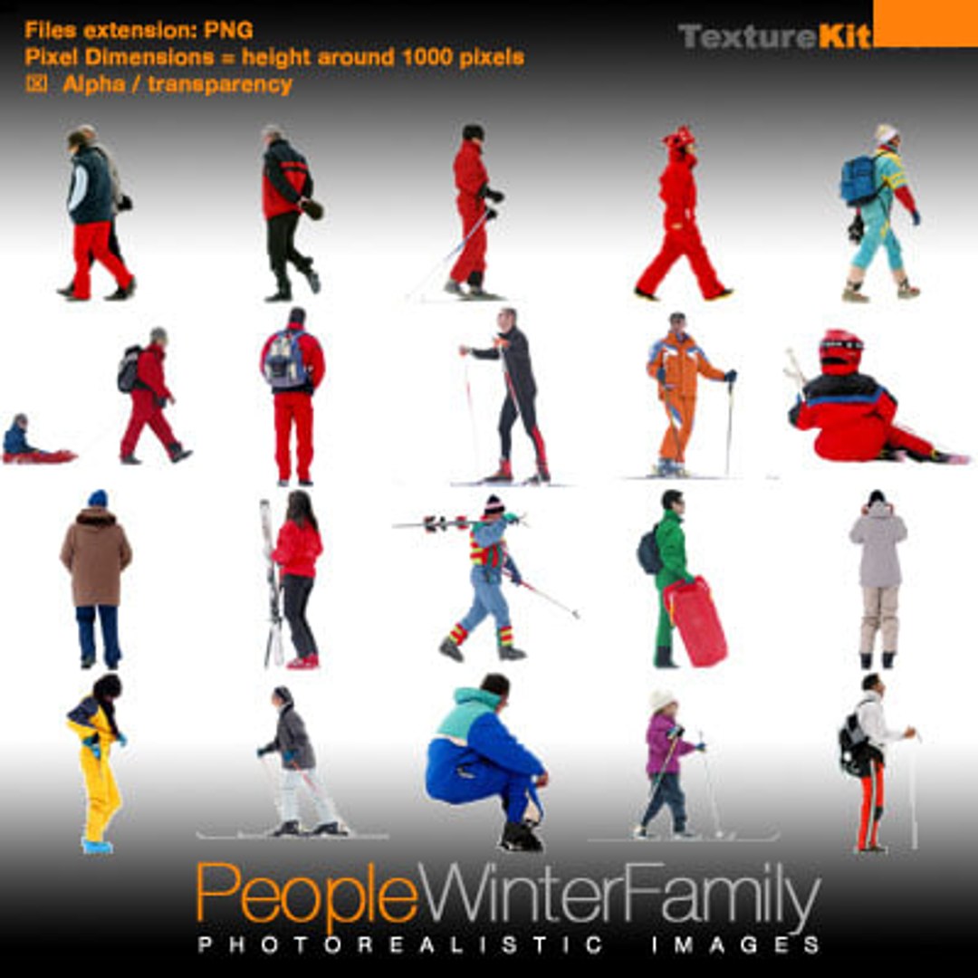 People Winter Family Collection - TurboSquid 304030