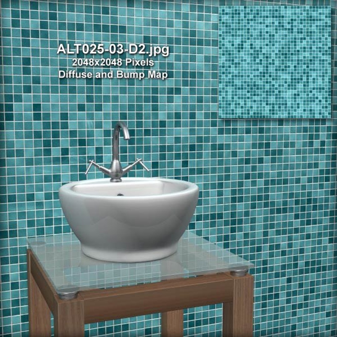 Tile Textures Vol.1 - Mosaic Montage Tiles - TurboSquid 315523