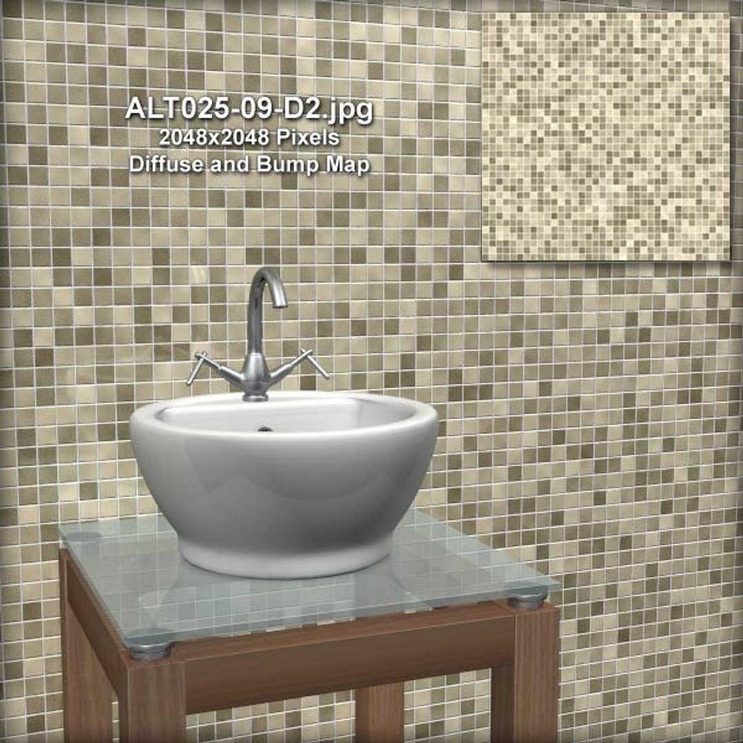 Tile Textures Vol.1 - Mosaic Montage Tiles - TurboSquid 315523