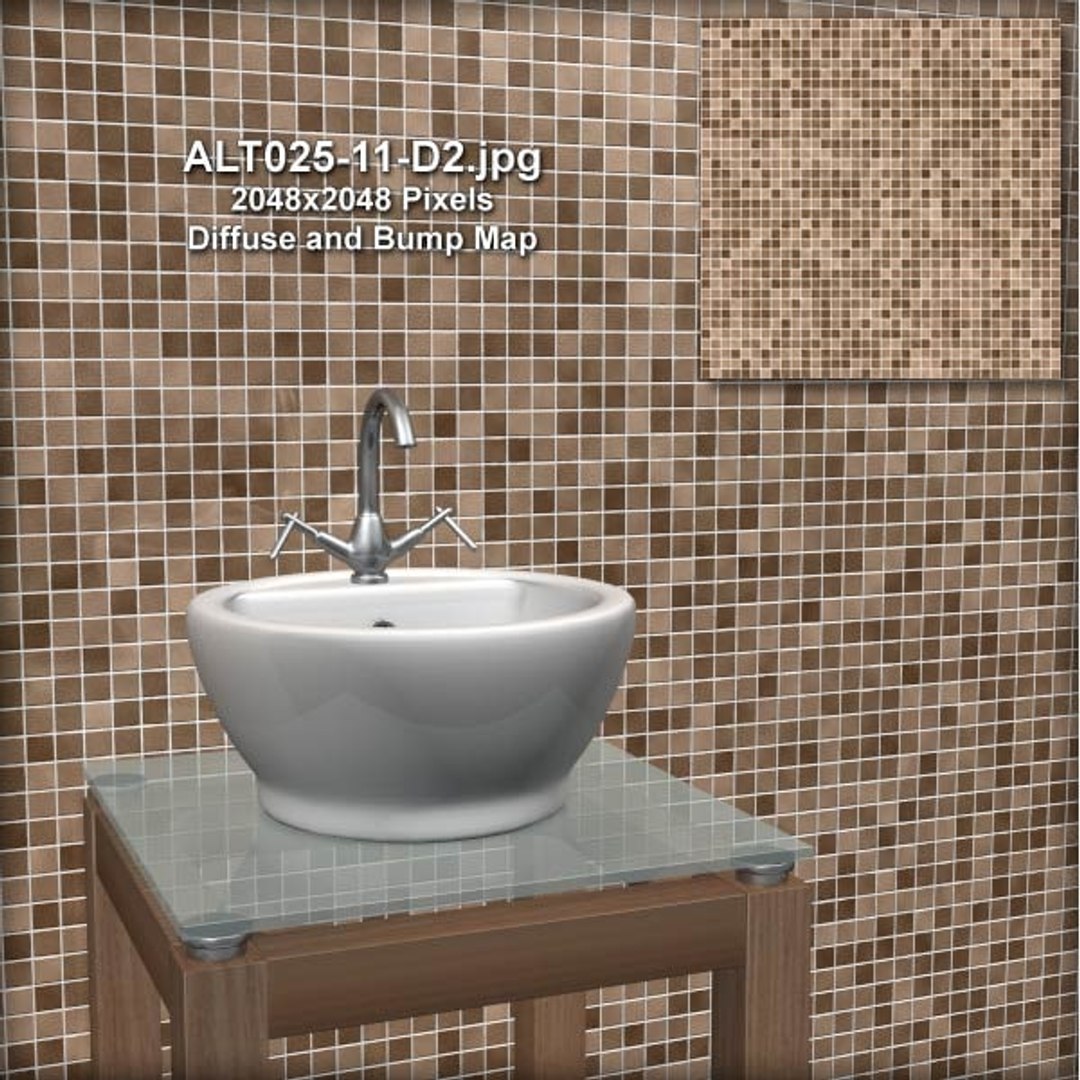 Tile Textures Vol.1 - Mosaic Montage Tiles - TurboSquid 315523