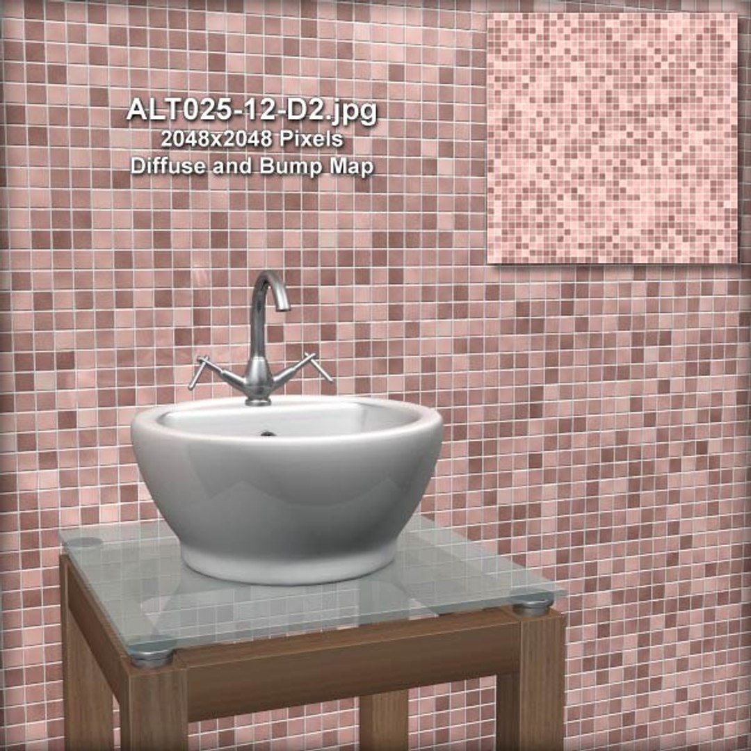 Tile Textures Vol.1 - Mosaic Montage Tiles - TurboSquid 315523