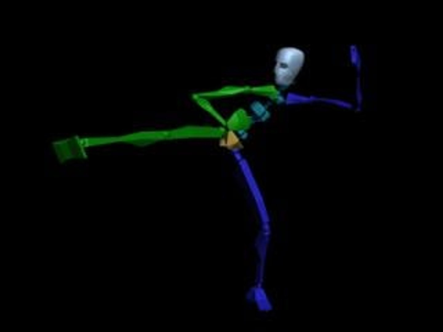 Kung Fu Attack Low Kick 437 - TurboSquid 345246