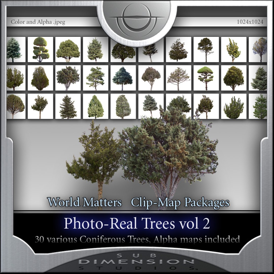 World Matters, Photo-Real Trees Vol 2 - TurboSquid 331880