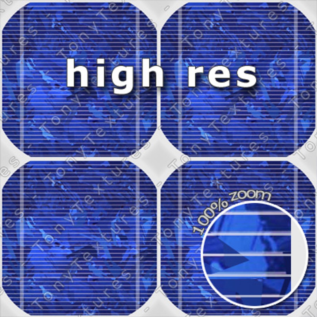 Solar Panel Texture Map (High Res) - TurboSquid 336039