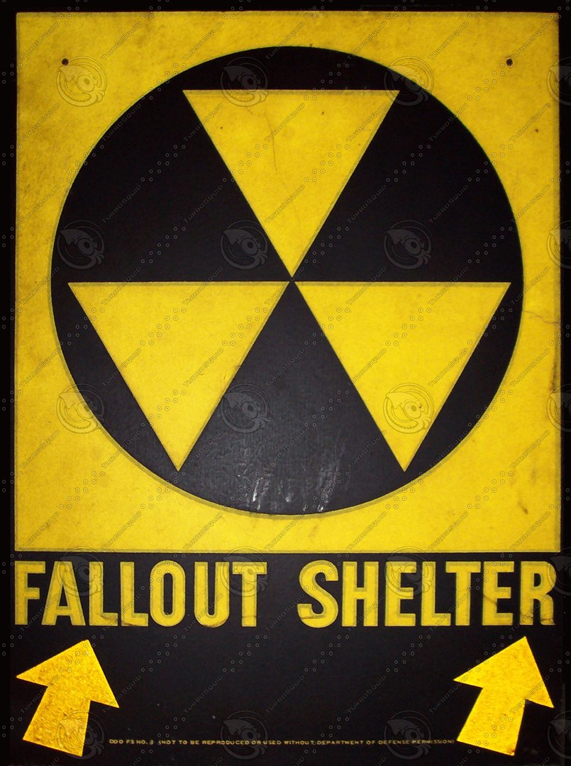 Fallout Shelter Sign - TurboSquid 342607