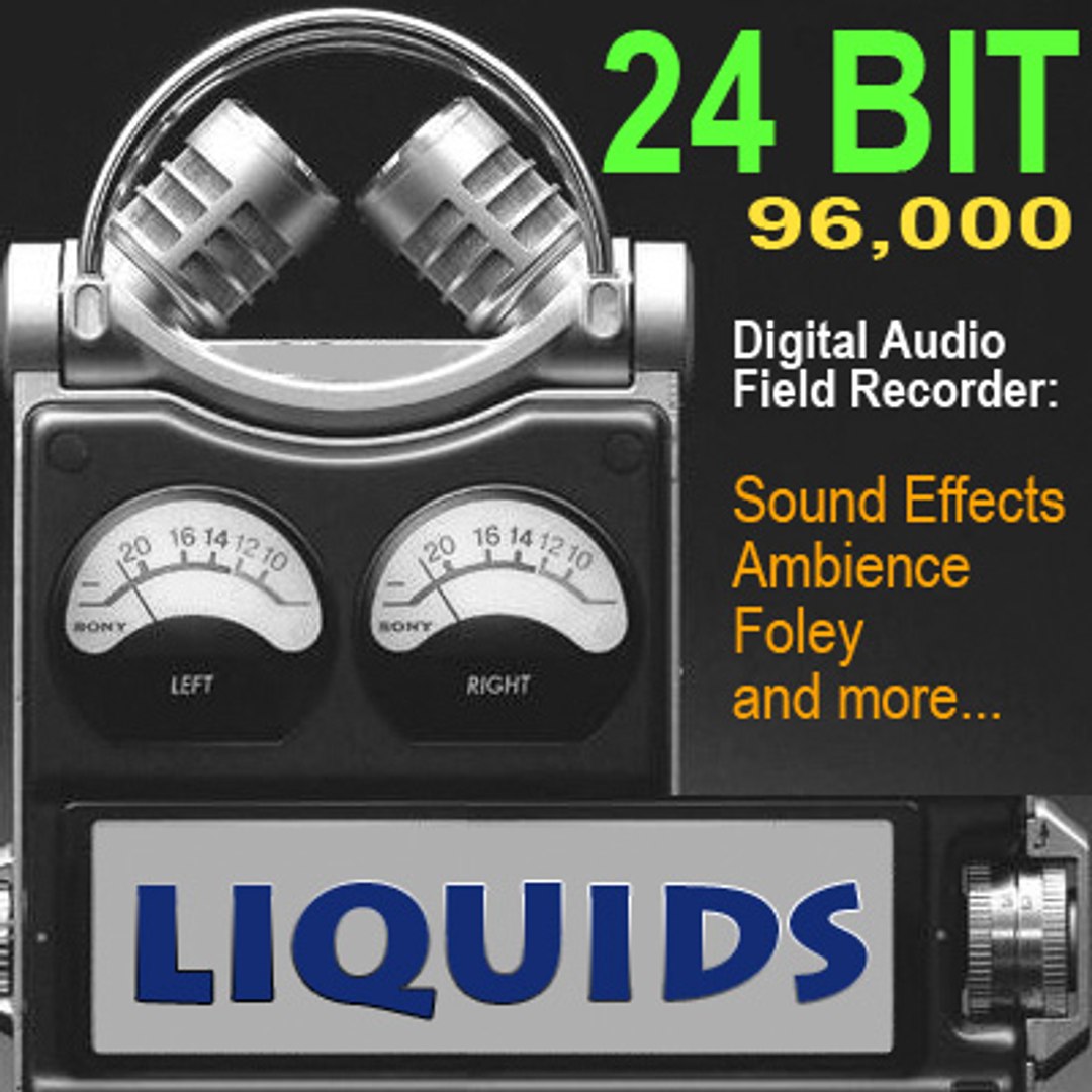 Hi-Fi Liquid Sound Effects - TurboSquid 339040