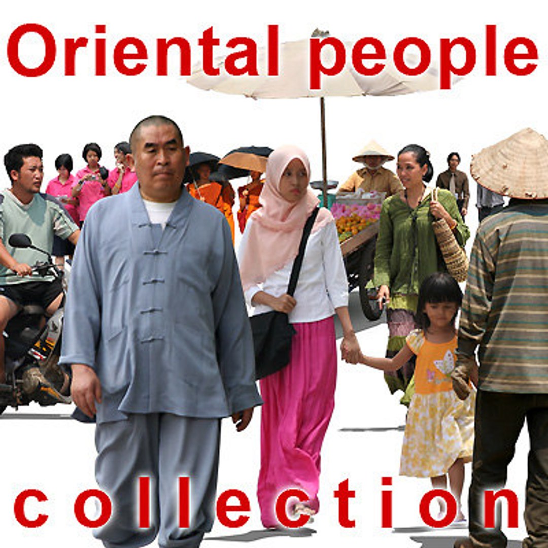 oriental people collection - TurboSquid 320340