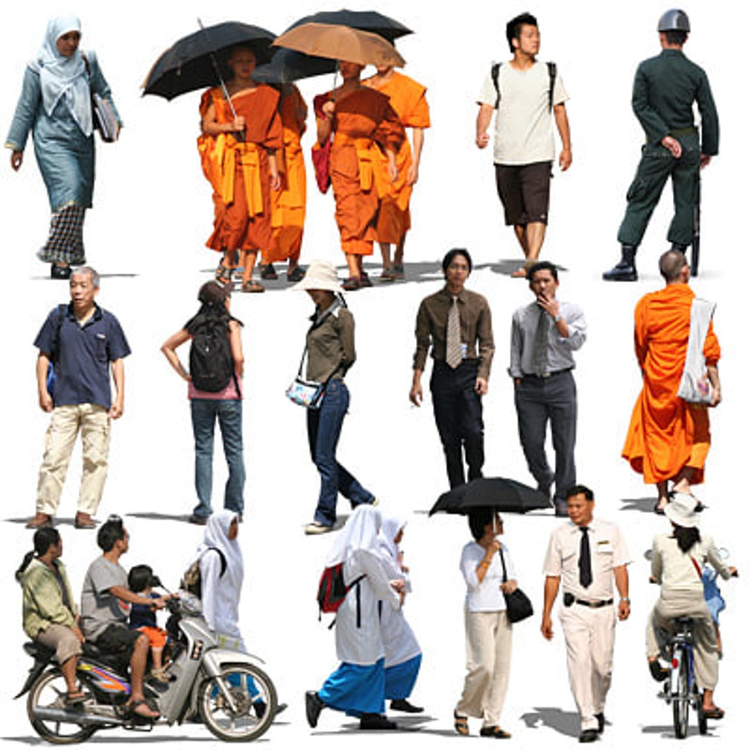 oriental people collection - TurboSquid 320340
