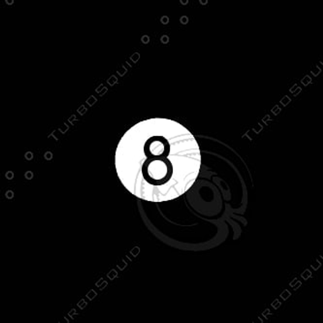 8 Ball Texture - TurboSquid 347940