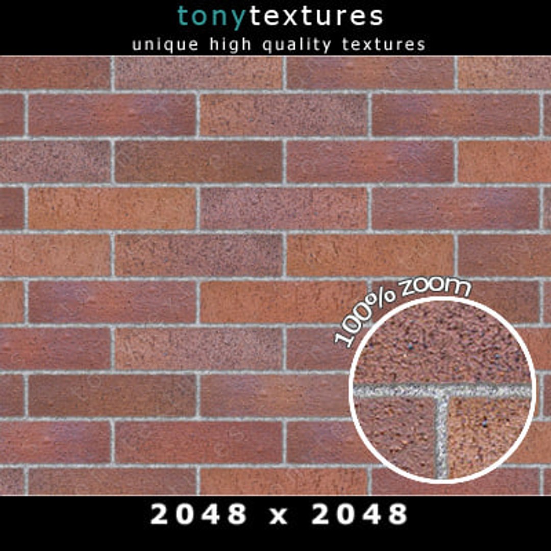 3 Red Stone Wall Brick Textures - TurboSquid 356254