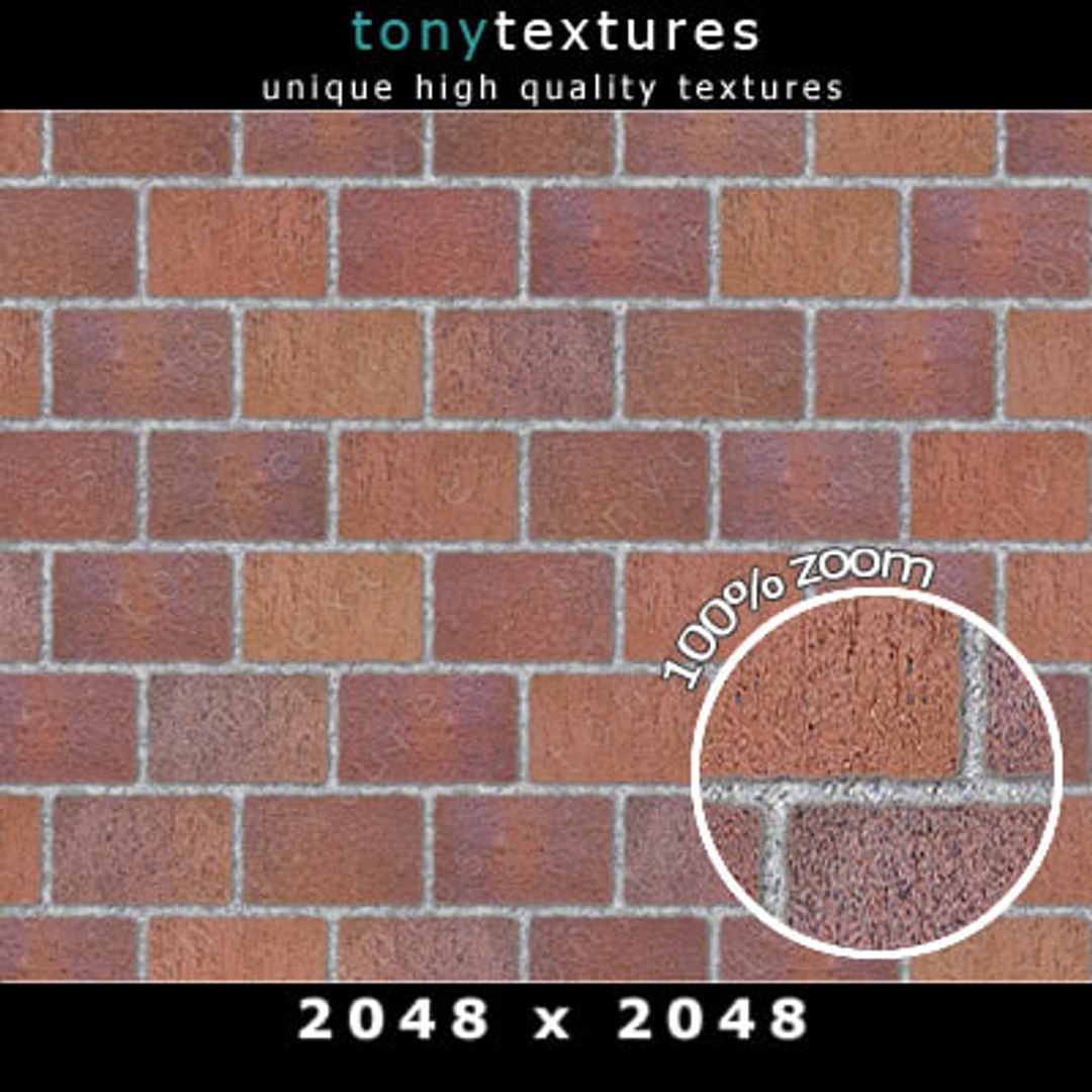 3 Red Stone Wall Brick Textures - TurboSquid 356254