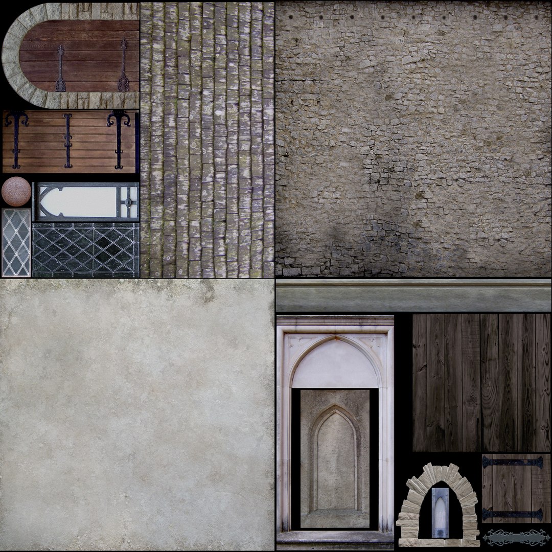 18 Castle Textures And A Normal Map - TurboSquid 360354