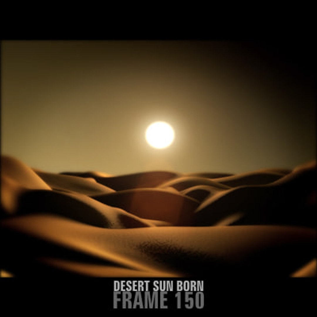 Desert Sun Born - TurboSquid 363867