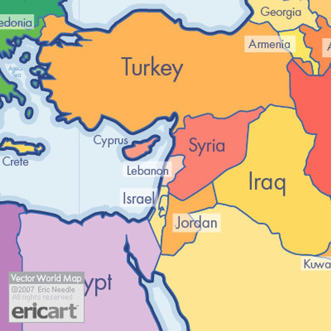 Vector World Map v2.0 - TurboSquid 363158