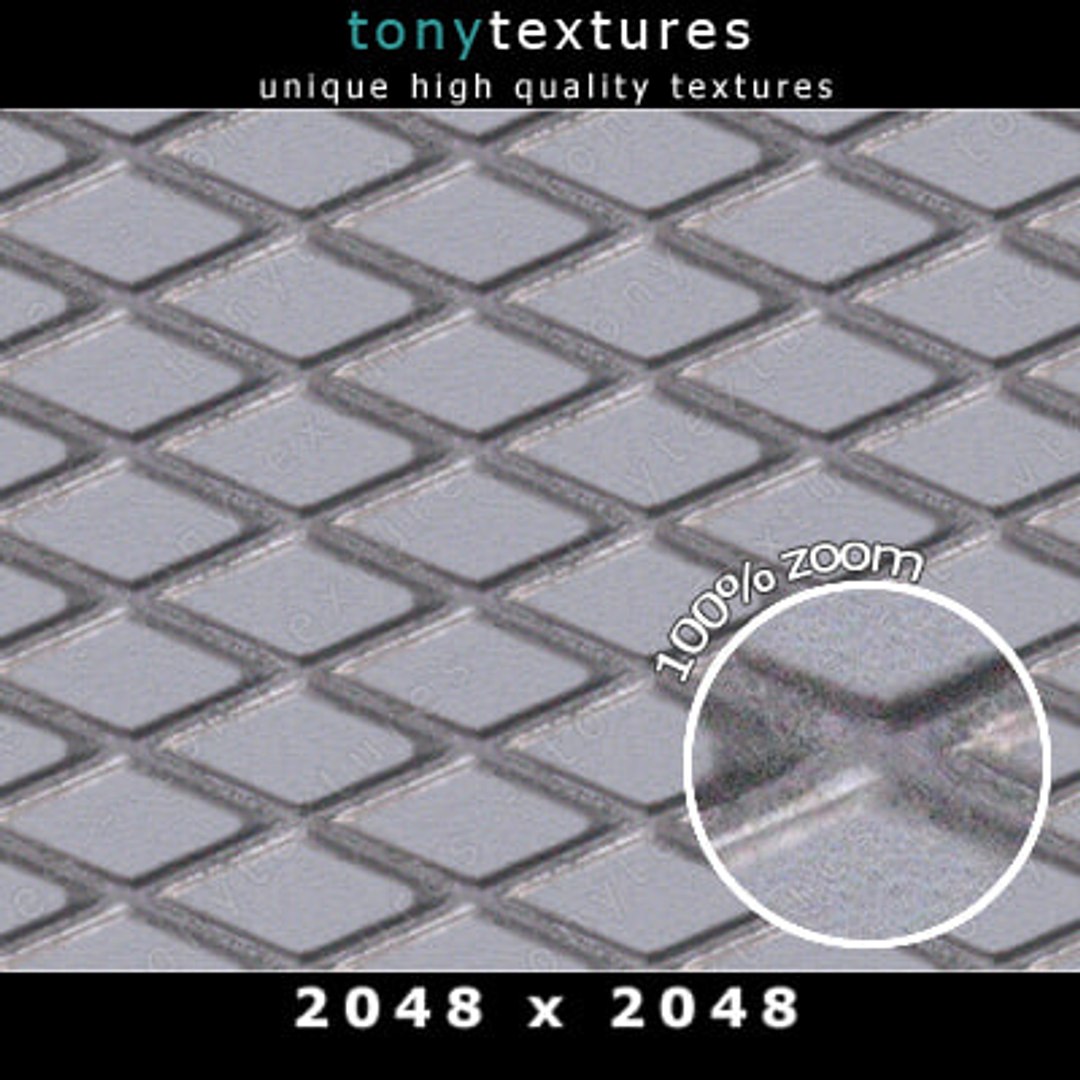Metal Grid Plate - TurboSquid 373248