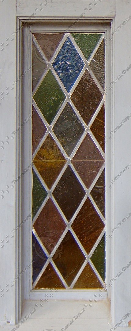 Stained Glass Diamond Window - TurboSquid 381487