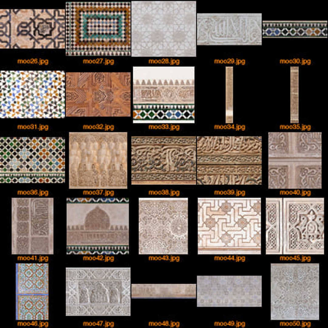 Moorish Texture Collection - TurboSquid 388348
