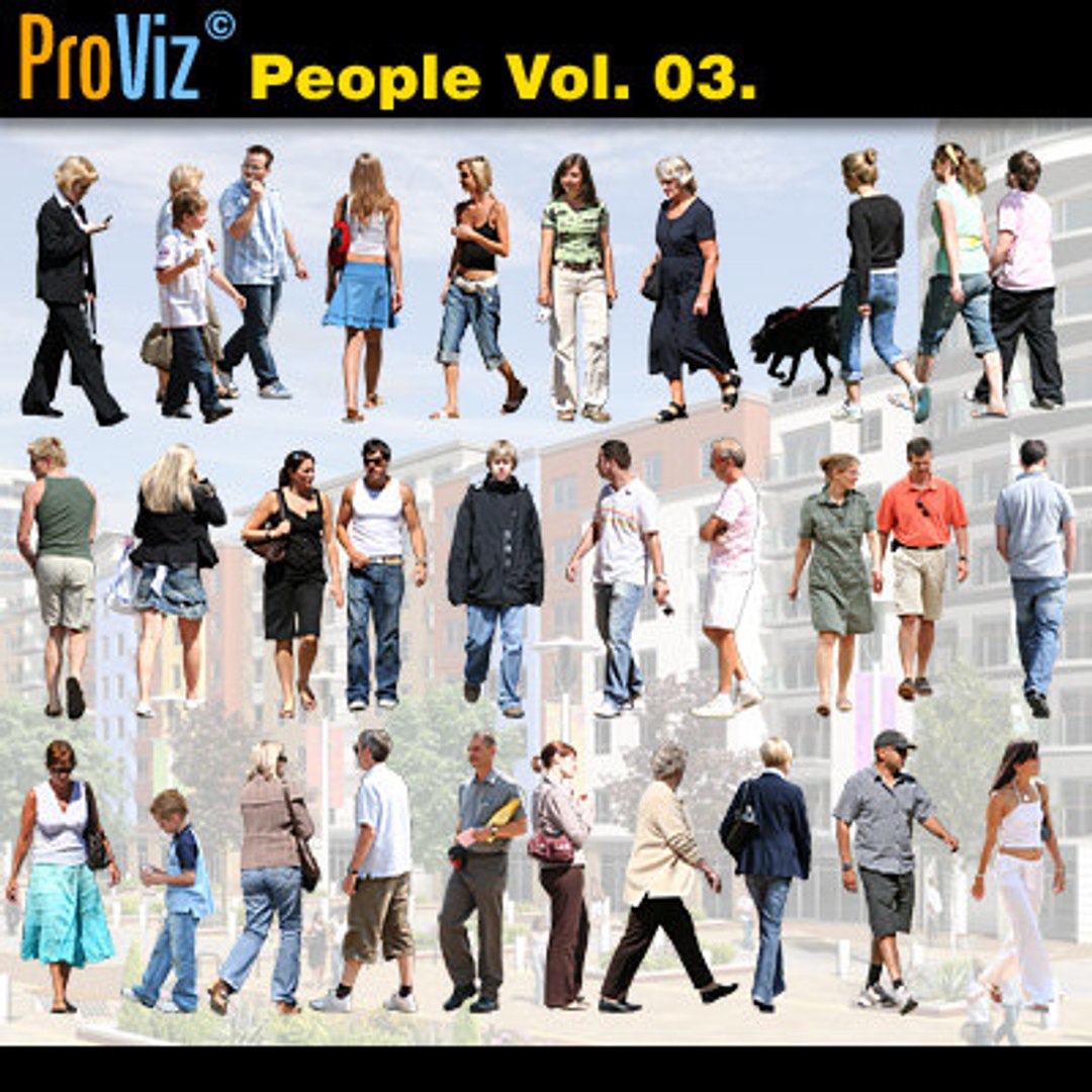 3dRender Pro-Viz People Vol. 03 - TurboSquid 405517