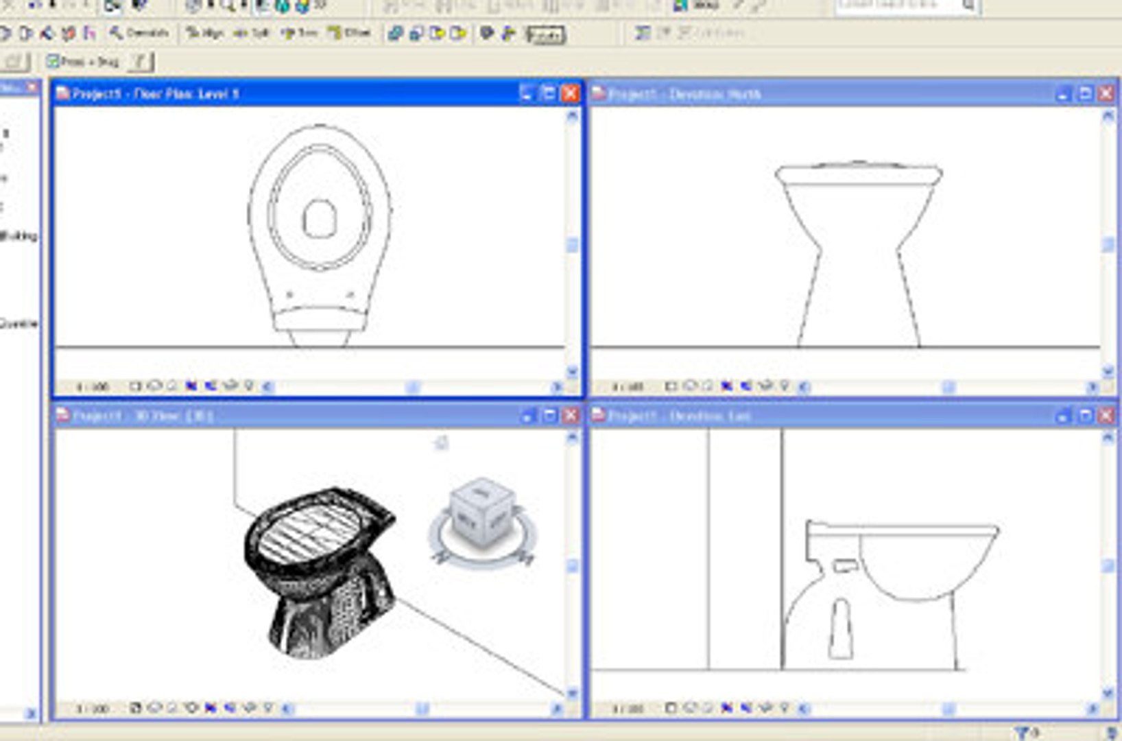 Revit Plumbing Fixtures Closet 3ds