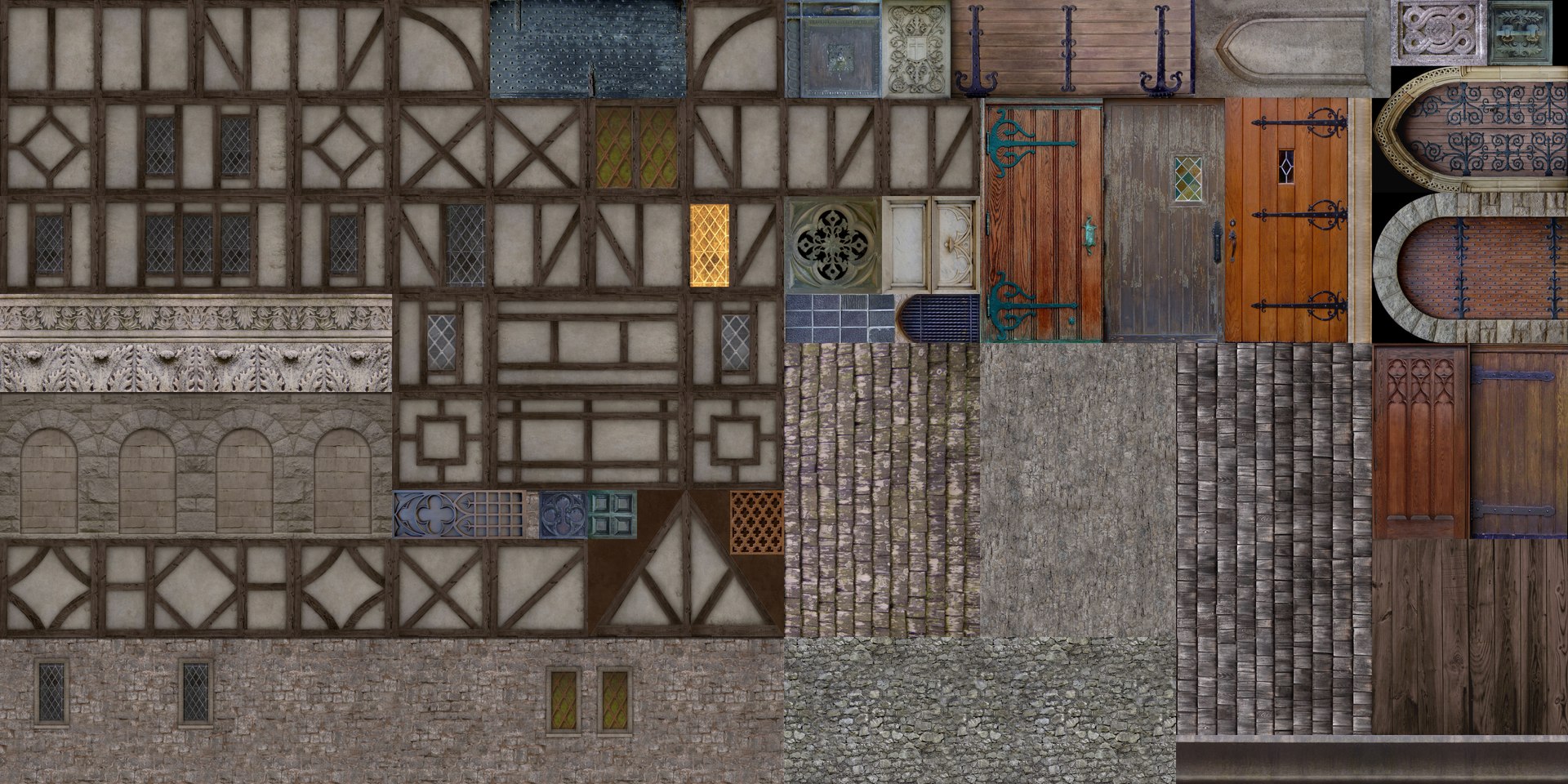 Huge Medieval Texture Set - TurboSquid 426027