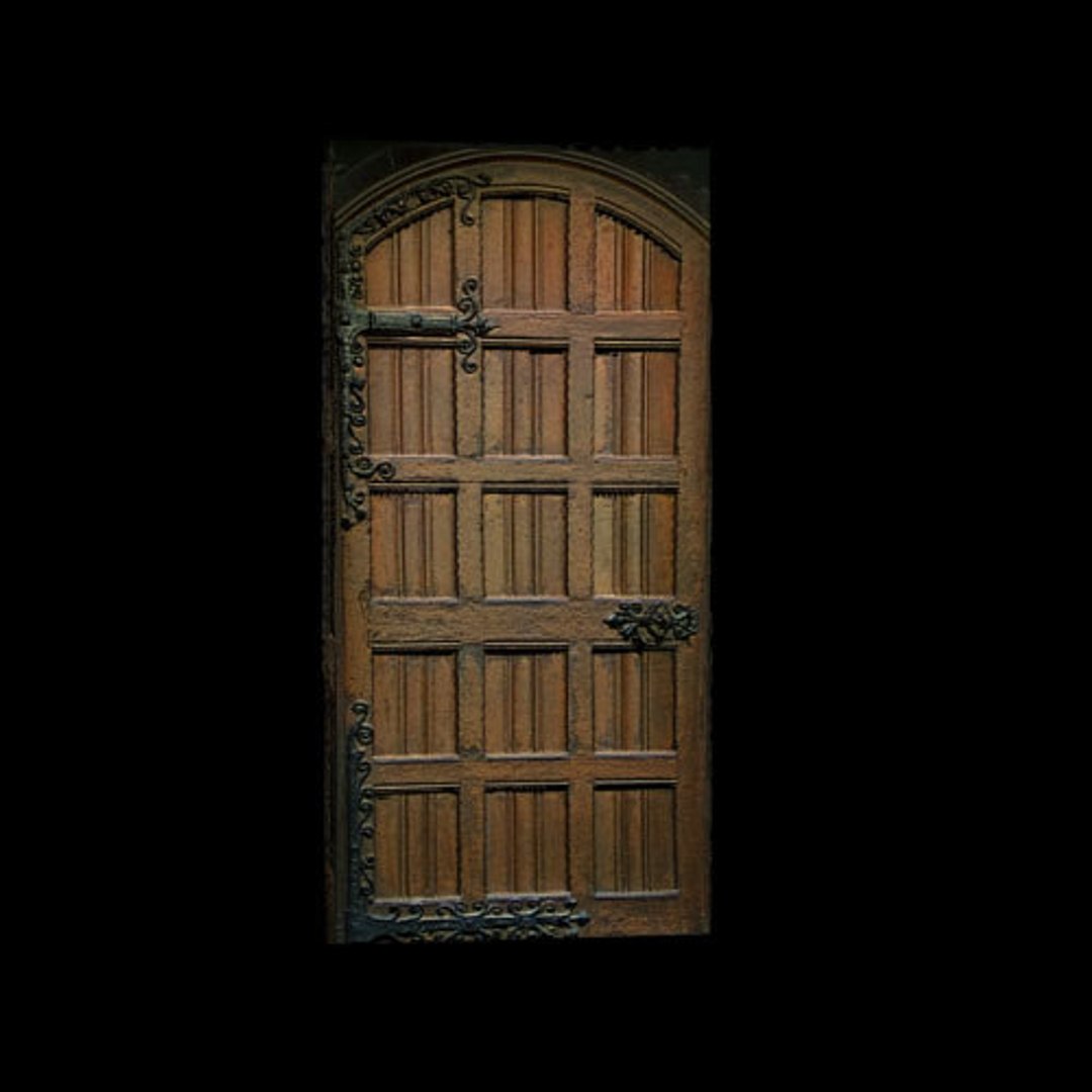 Medieval Nobility Wooden Door - TurboSquid 424955
