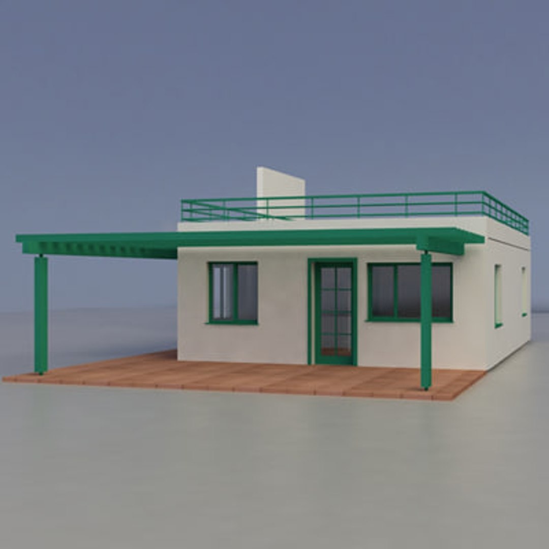 3d Revit Cottage House Plan Model